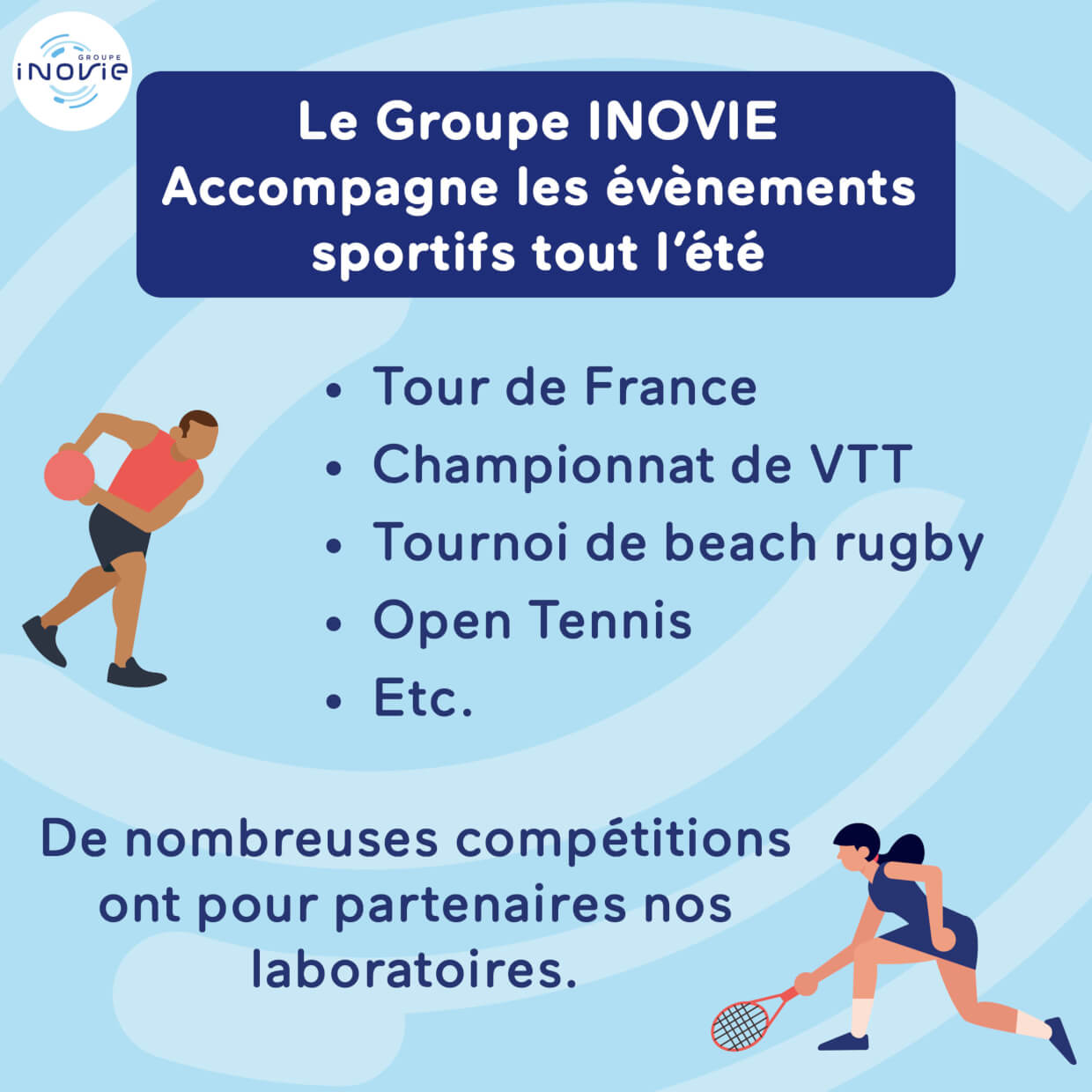 Le Groupe INOVIE accompagne aussi les événements sportifs cet été ...
