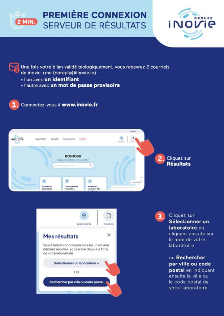 Comment me connecter pour la première fois à mon serveur de résultats ...